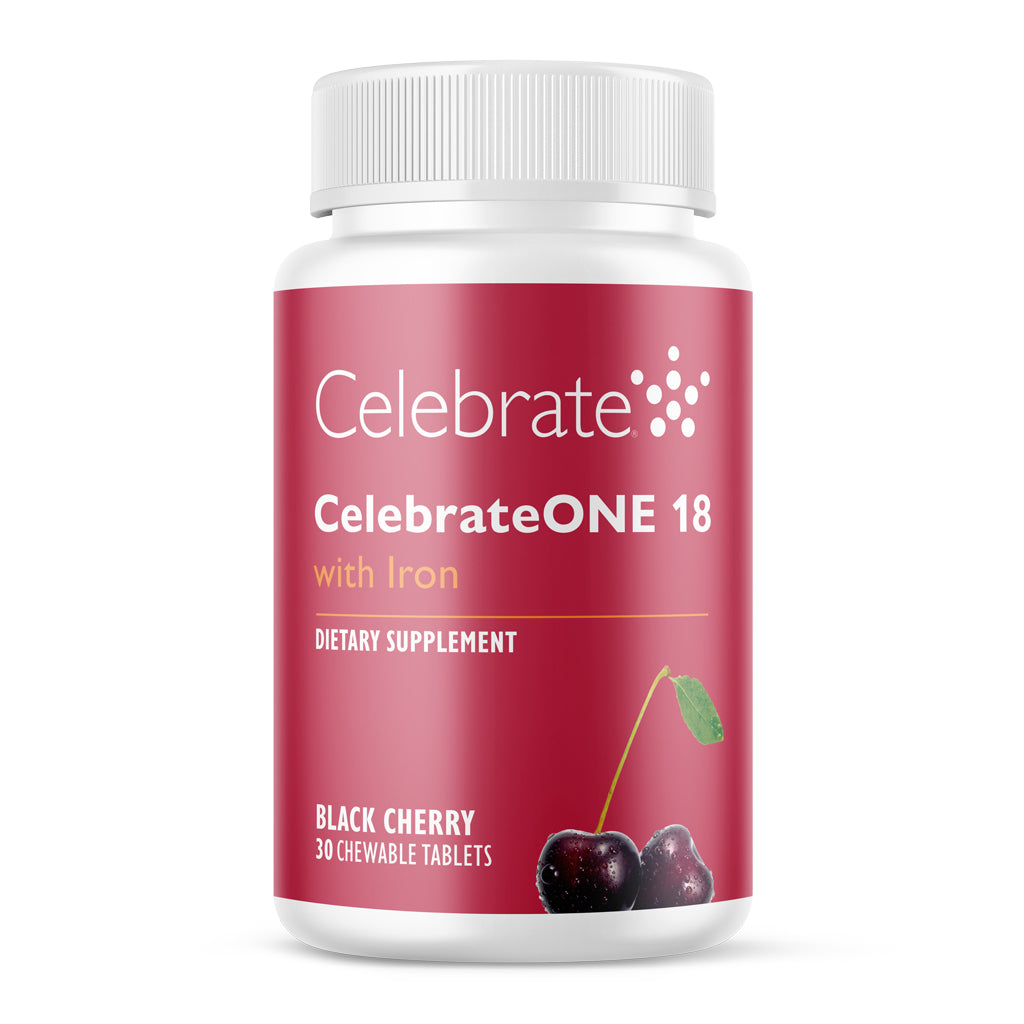 CelebrateONE 18 Once Daily Bariatric Multivitamin with Iron, Chewable ...