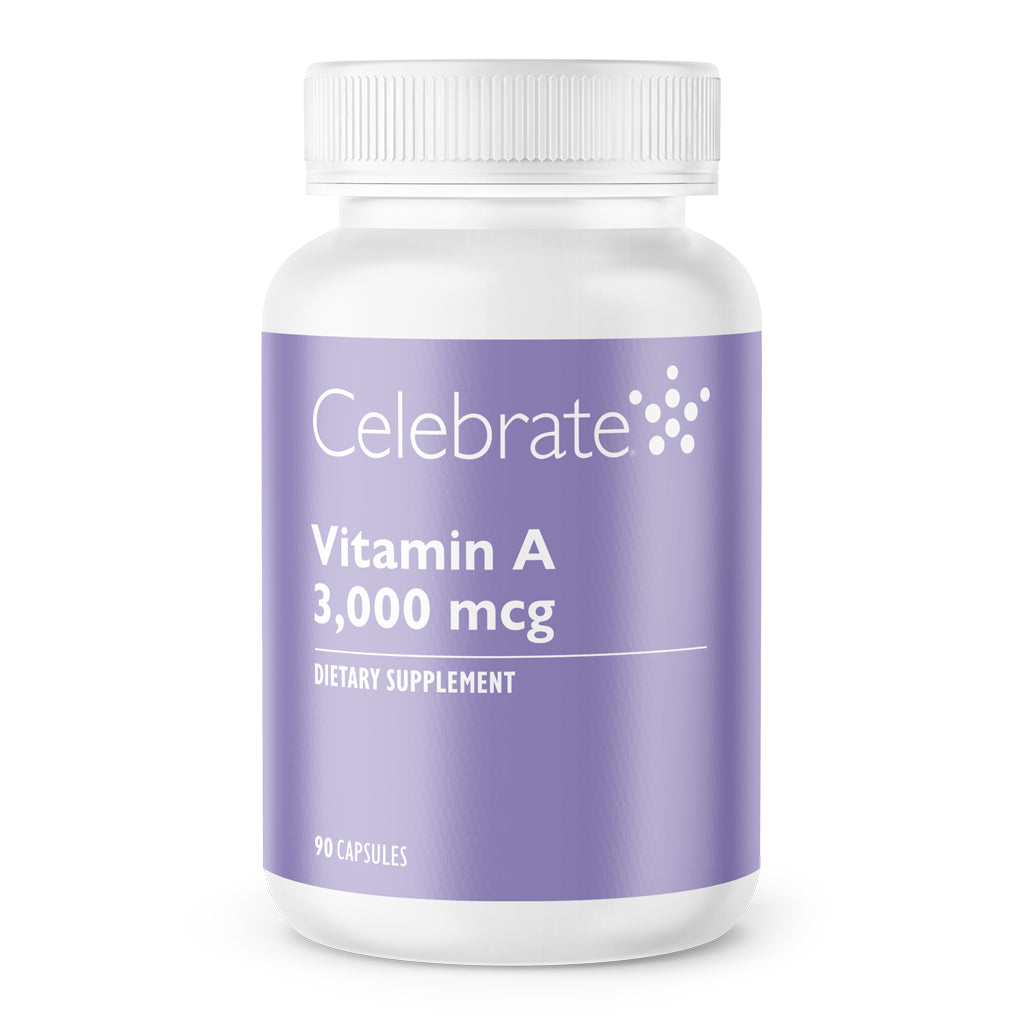 Vitamin A 3000mcg - 90 Capsules - Celebrate – Celebrate Vitamins