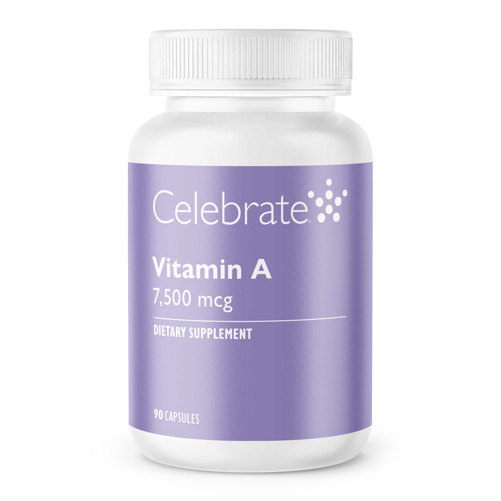 Vitamin A 7500mcg - 90 Capsules - Celebrate – Celebrate Vitamins Europe ...